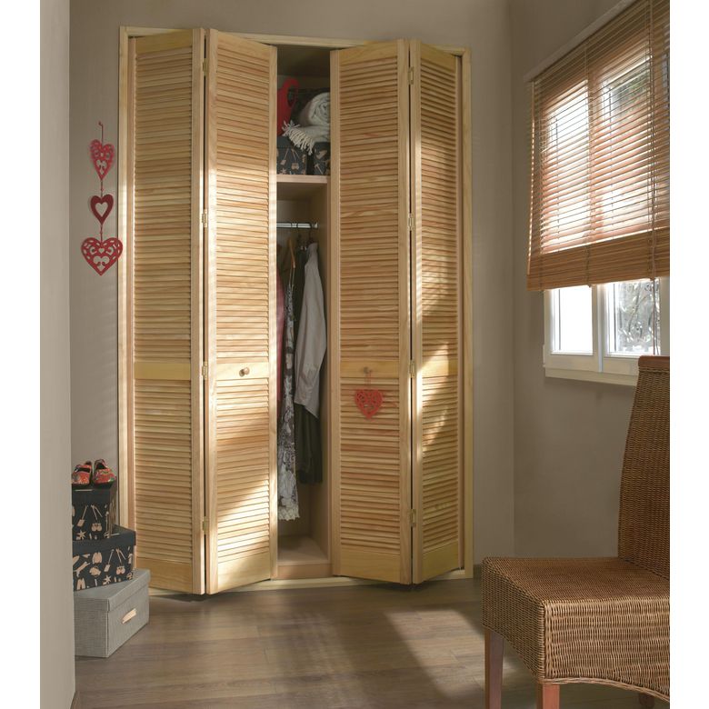 Porte de placard pliante RANCH à vernir-Lapeyre