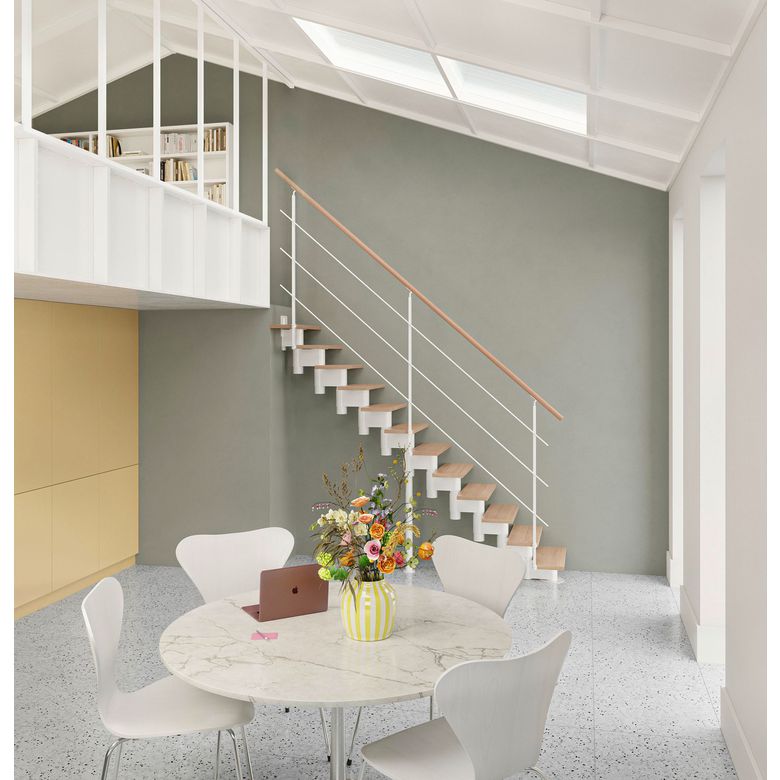 Echelle gain de place 1 QT bas London hêtre - Escaliers