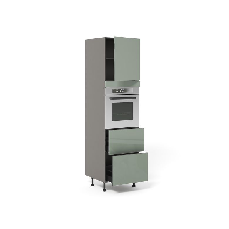 Colonne four 2 casseroliers 1 porte Nuances céladon brillant ...